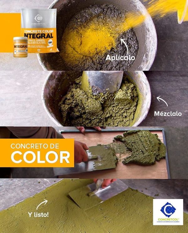 Pigmentos Integrales para Concreto: Colorea toda la masa del concreto